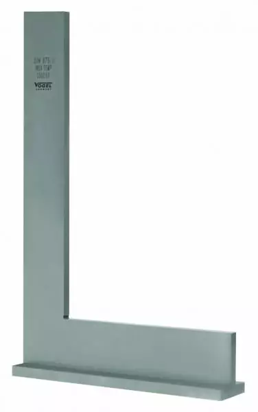 Prec. square 400x200mm with base, steel, din 875/2, vögel ...
